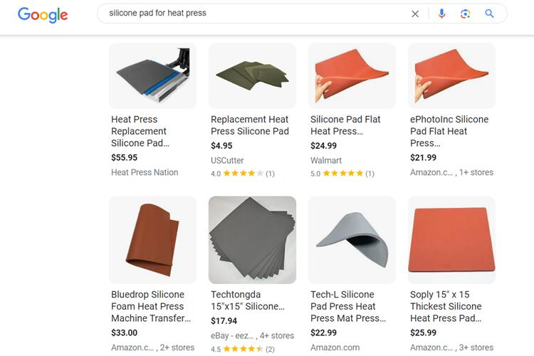 Open Cell Foam Silicone Pads For Heat Press Transfer & Sublimation